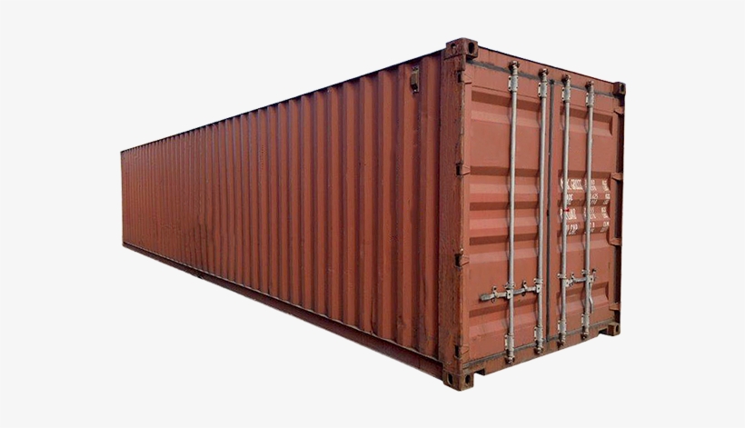 Download Transparent 40′ Container - Shipping Container - PNGkit