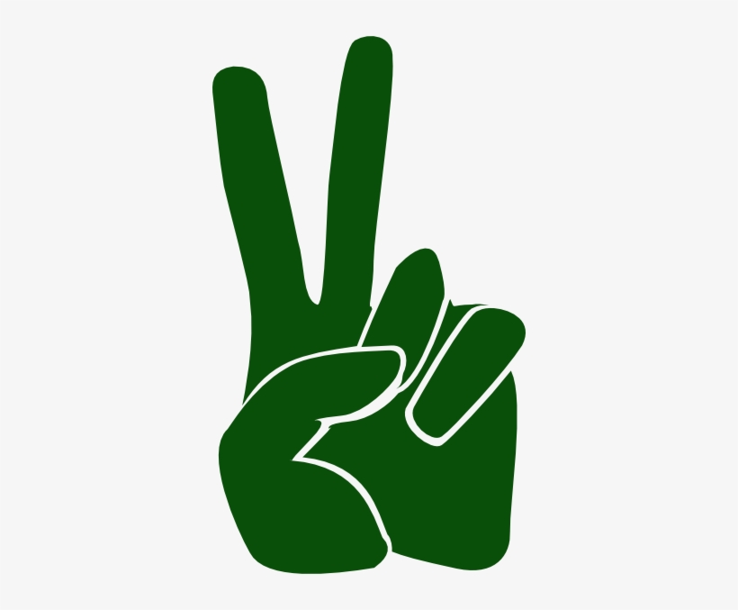 Victory Sign Clipart - 348x597 PNG Download - PNGkit