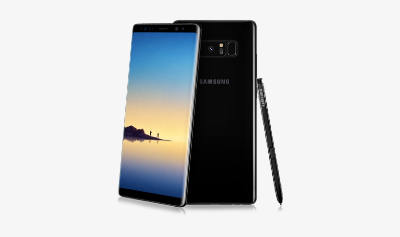 Galaxy Note - Samsung Galaxy Note 8 Black Png - 380x420 PNG Download ...
