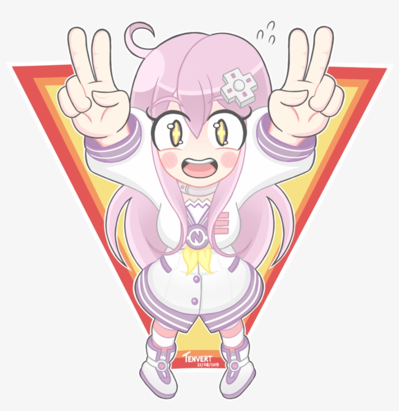 Cute Victory Sign Nepgear - Cartoon - 883x904 PNG Download - PNGkit