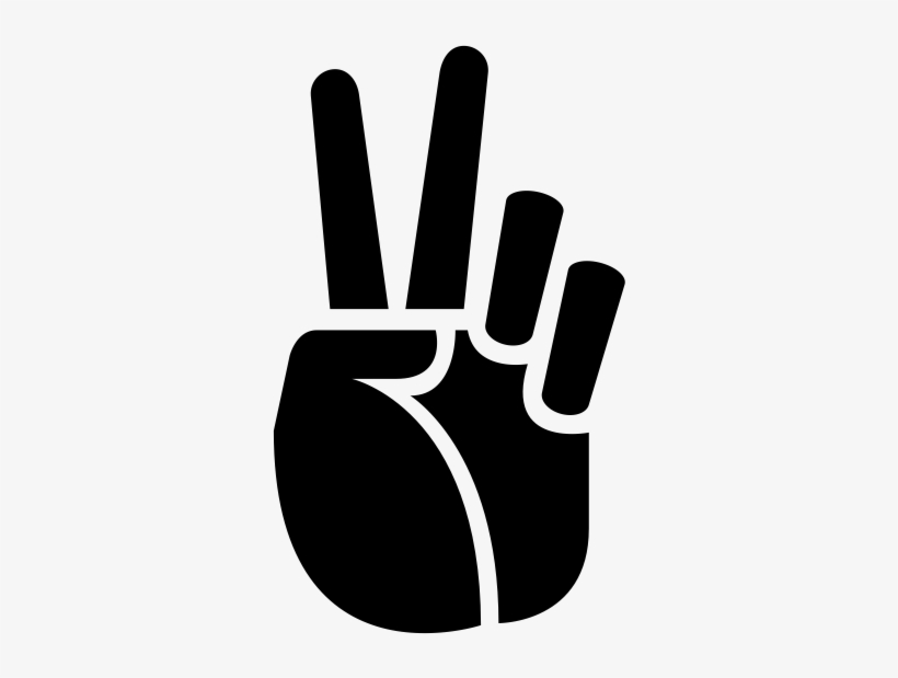 Victory Sign Rubber Stamp - Rubber Stamping - 600x600 PNG Download - PNGkit