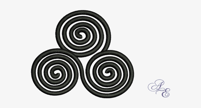 Triple Spiral - Triskelion - 722x361 PNG Download - PNGkit