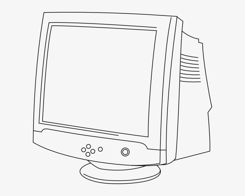 Outline Computer Monitor Svg Clip Arts 600 X 576 Px - 600x576 PNG ...