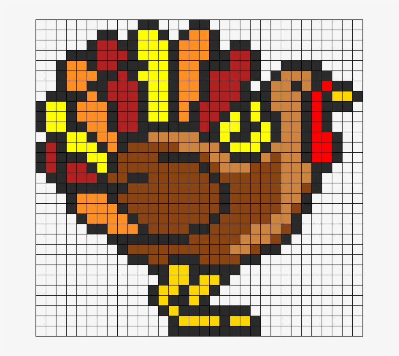 Happy Thanksgiving Perler Bead Pattern / Bead Sprite - Perler Bead ...