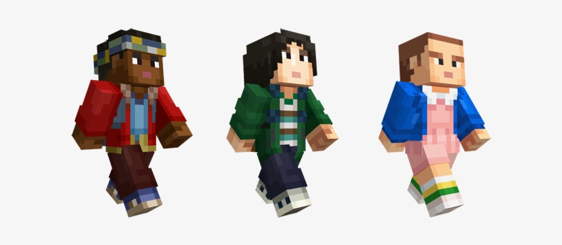 Mojang And Netflix - Minecraft Stranger Things Skin - 748x421 PNG ...