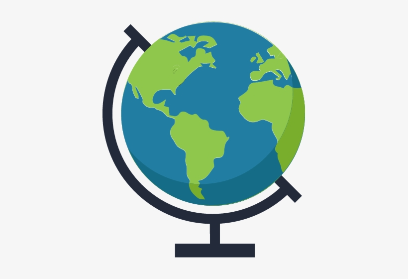 Globe - Earth Flat Design Png - 413x480 PNG Download - PNGkit