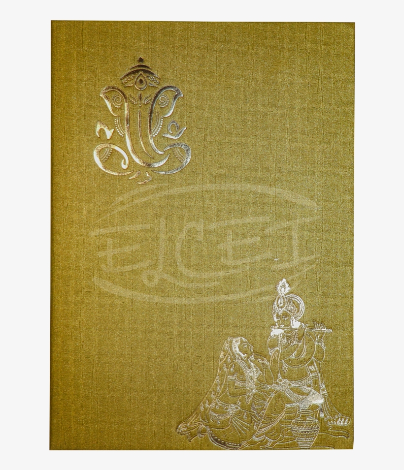 Home Hindu Wedding Cards Radha Krishna Design On Distinct - Calligraphy ...