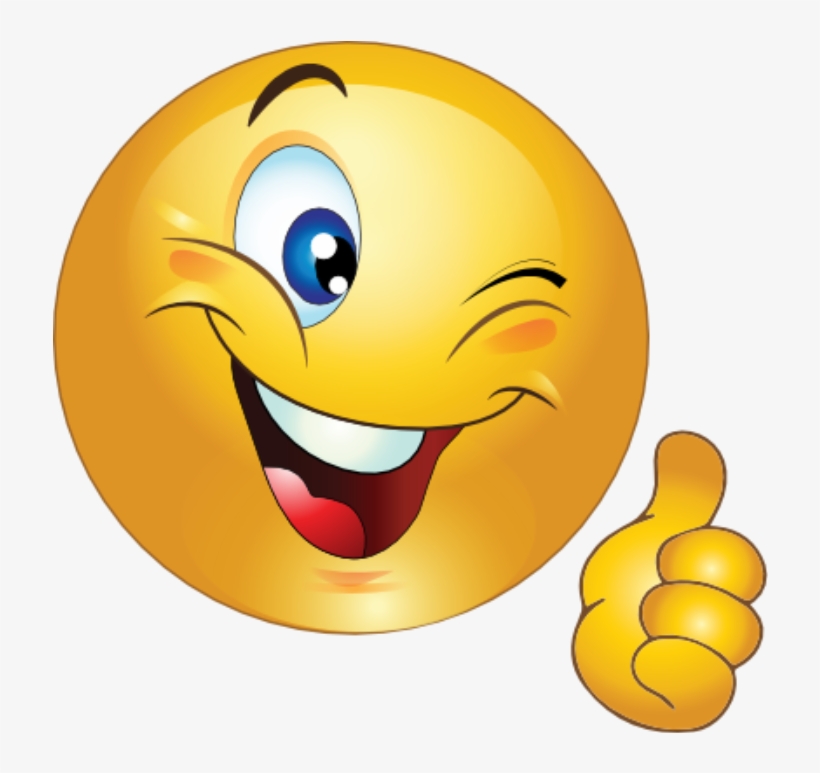 Thank You - Thumbs Up Smiley Transparent Background - 1281x721 PNG ...