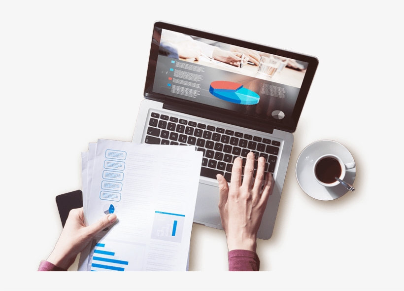 Download Transparent Using-laptop Leave A Comment - Laptop With Hand ...