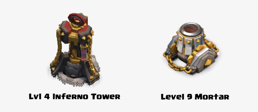 Inferno Tower And Mortar - Clash Of Clans Max Level Mortar - 678x328 ...