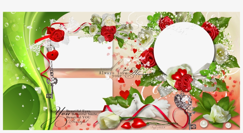 Love Frame Photoshop Png - Photo-book - 1600x800 PNG Download - PNGkit