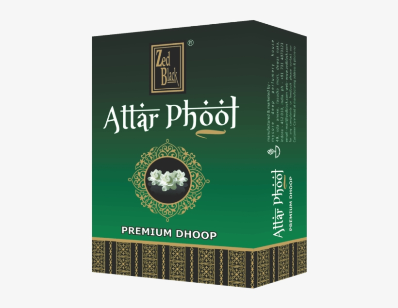 Zed Black Attar Phool Dhoop Cone - 500x554 PNG Download - PNGkit