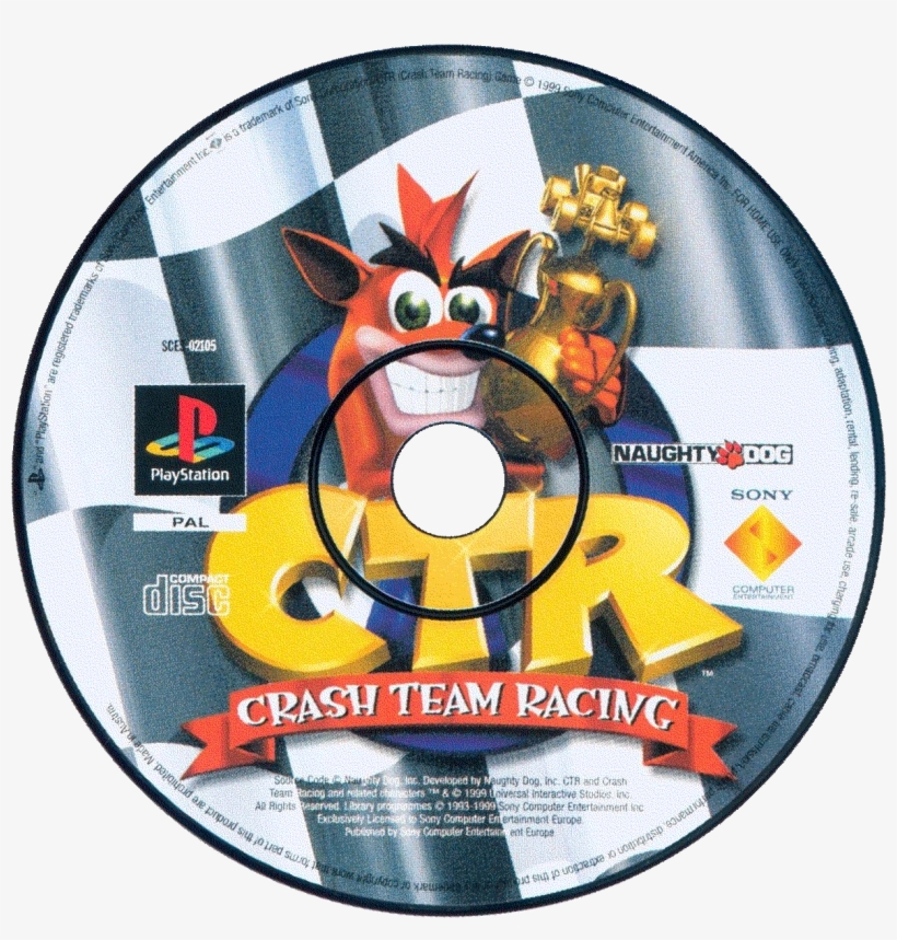 Crash Team Racing - Crash Team Racing Cd - 1243x1230 PNG Download - PNGkit
