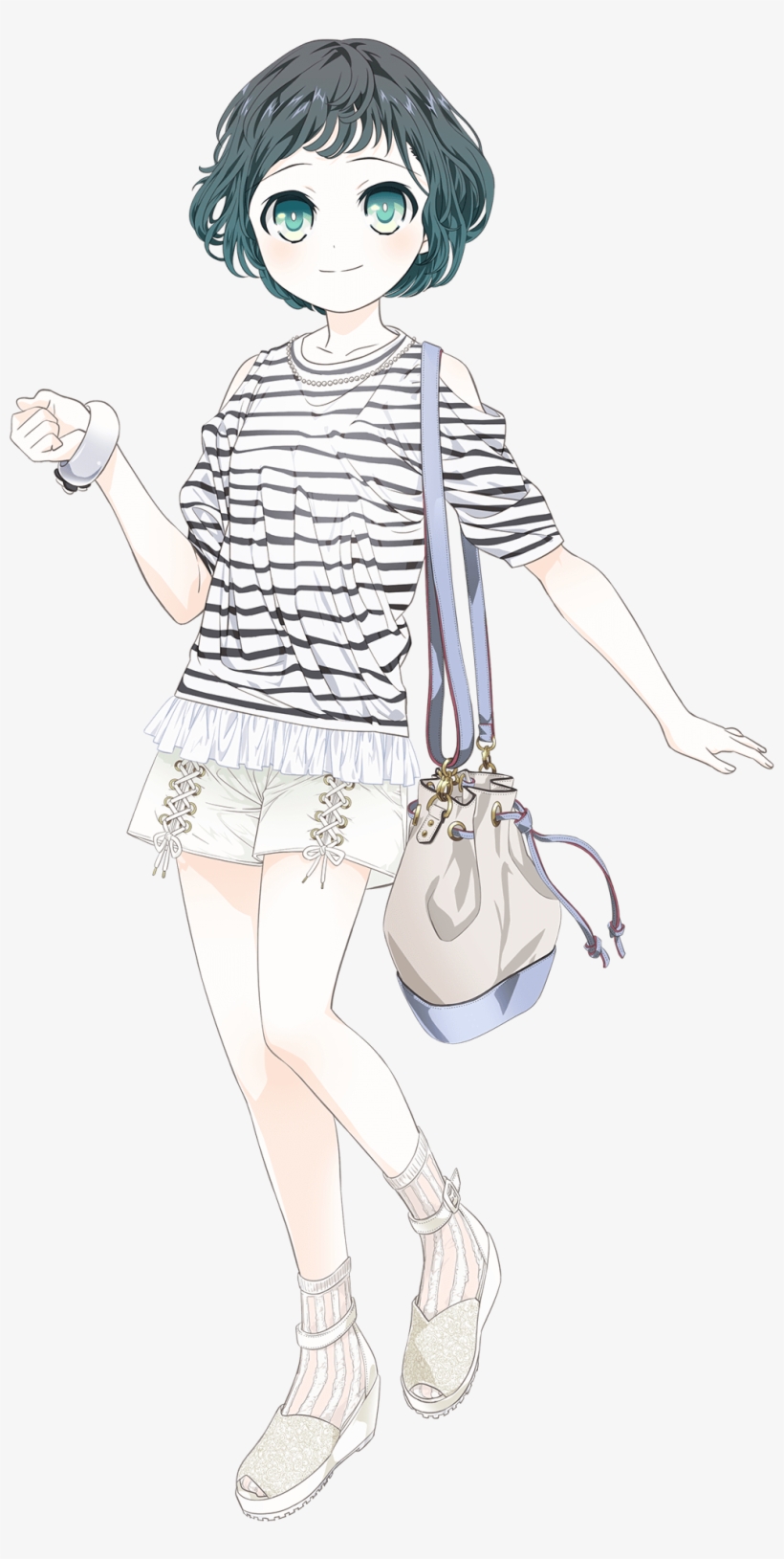 Musubu-front - Hand Shakers Houjou Riri - 1014x1965 PNG Download - PNGkit