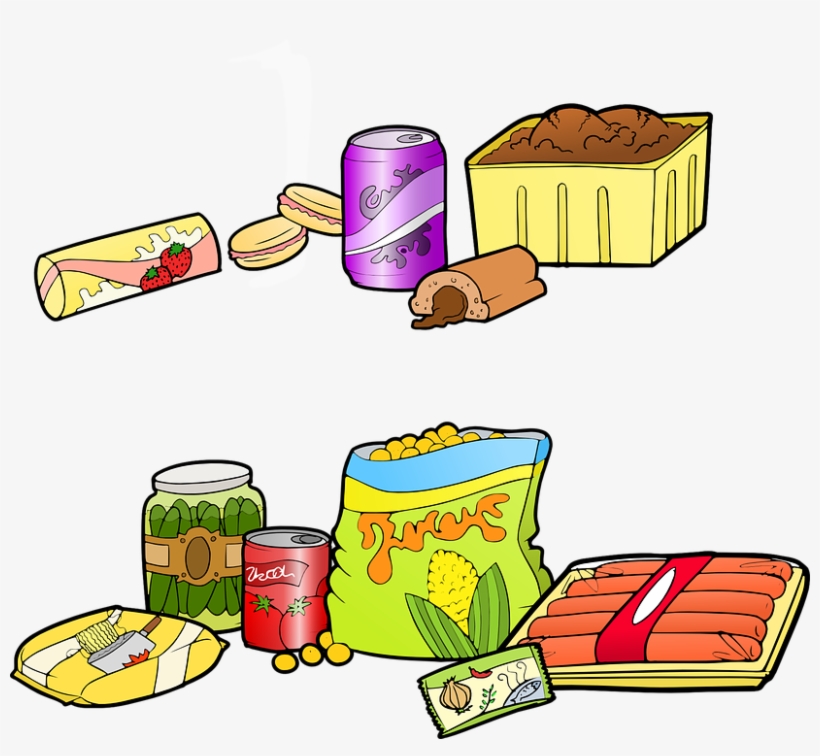 Junk Food Clipart Bad Health - Makanan Tidak Sehat Animasi - 824x720 ...