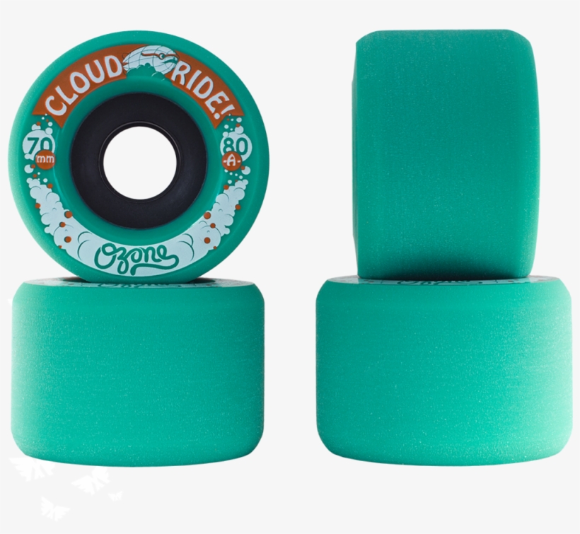 Download Transparent 70mm Cloud Ride Ozone Longboard Skateboard Wheels ...