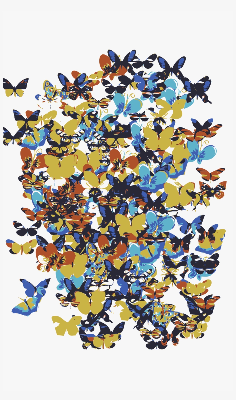 This Free Icons Png Design Of A Swarm Of Butterflies - 1461x2400 PNG ...