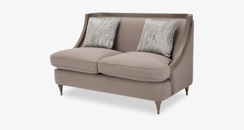 1perfectchoice Modern Haze Finish Wooden Legs Taupe - Michael Amini St ...