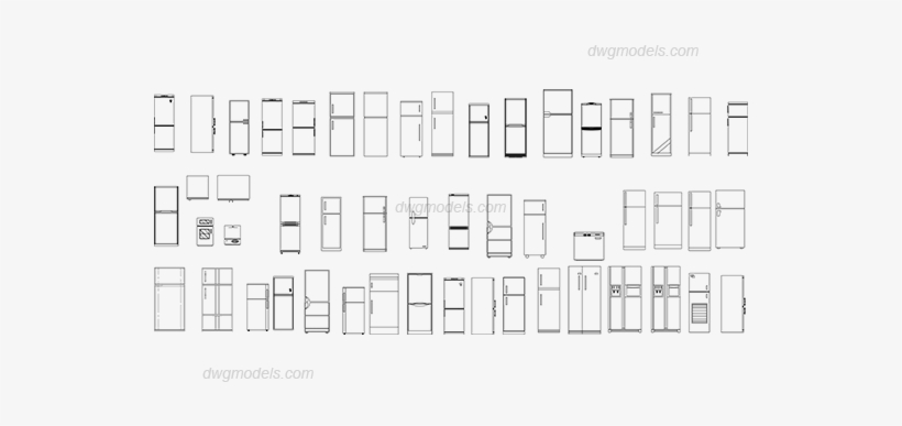 Download Transparent Fridge Dwg, Cad Blocks, Free Download ...