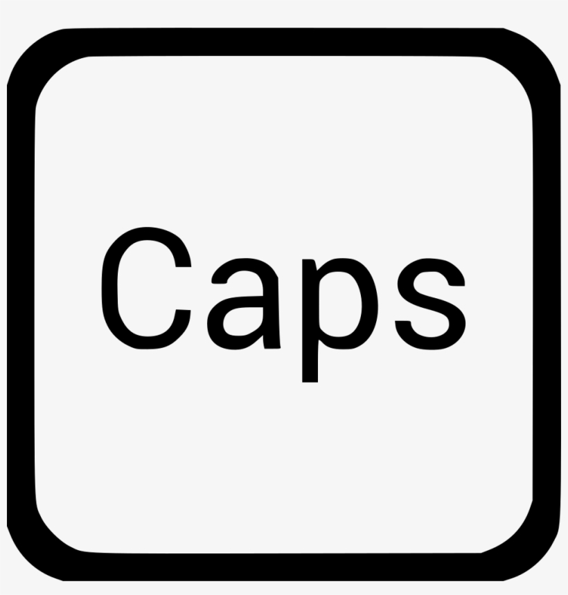 Function Caps Lock Key Comments - Captioned Performance - 980x980 PNG ...