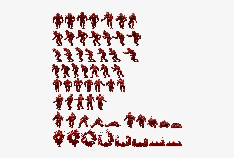 Download Transparent Image - Doom Imp Sprites - PNGkit