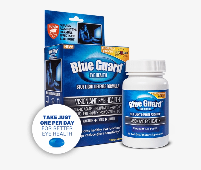 Bg Eye Health - Blue Guard Blue Light Defense Supplements - 606x614 PNG ...