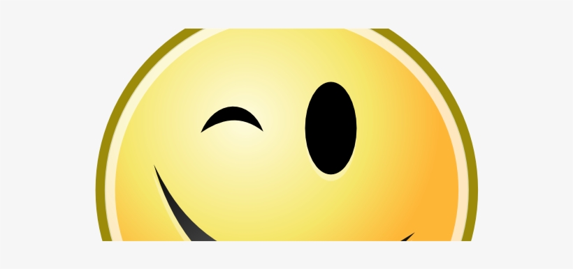 Big Wink Smiley With Friendly Gesture - Symbol - 582x305 PNG Download ...