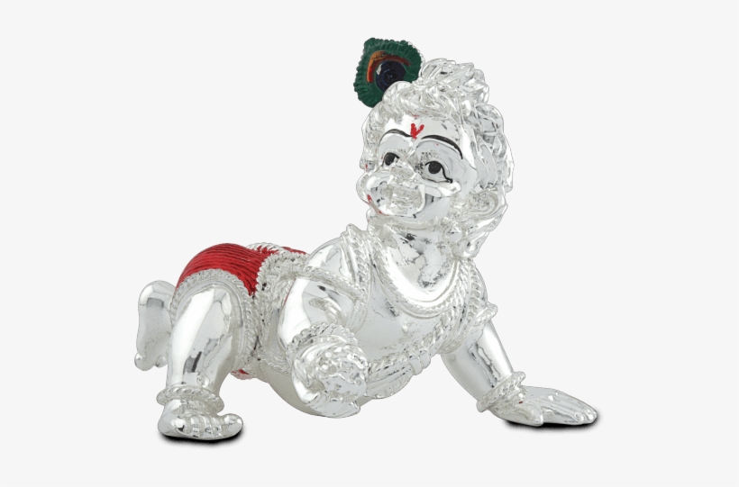 4 - Pure Silver Laddu Gopal - 600x518 PNG Download - PNGkit