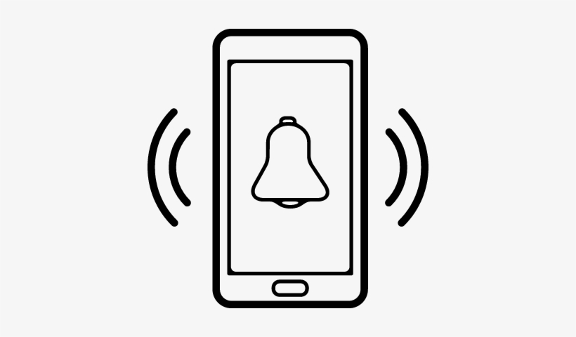 Phone Alarm Bell Ringing Symbol Vector - Phone Alarm Png - 400x400 PNG ...
