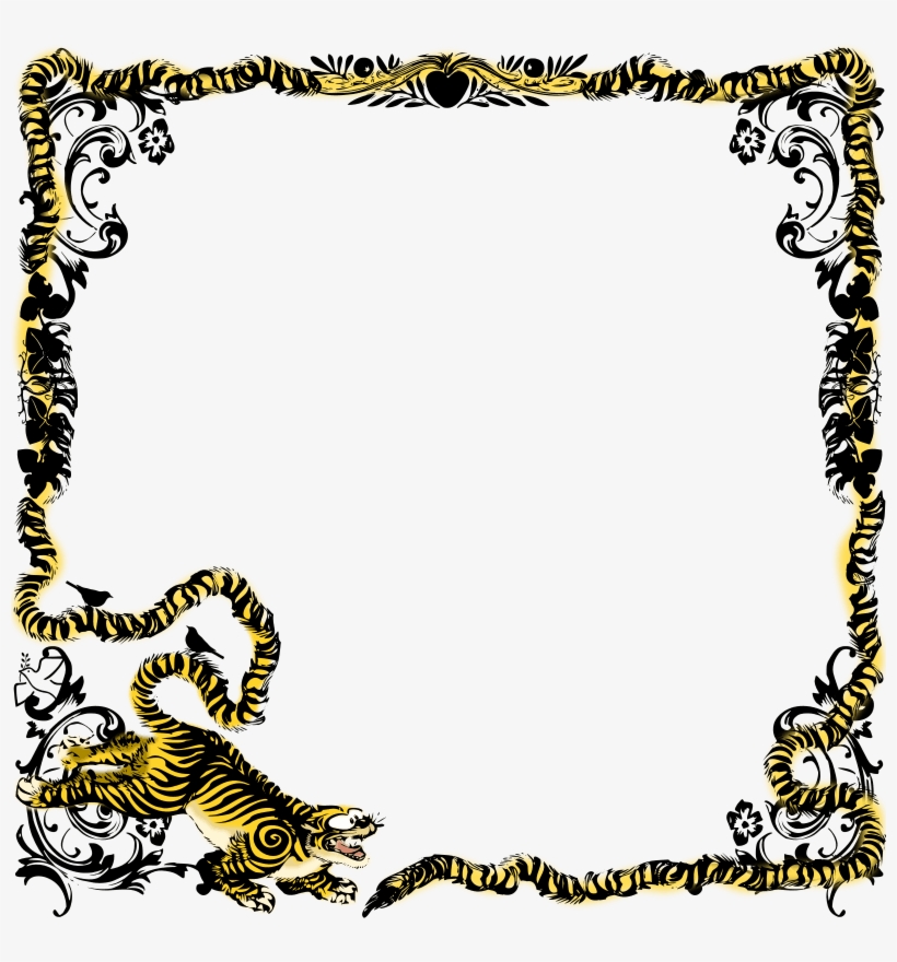 Tiger Border Png Clipart Tiger Borders And Frames Clip - Tiger Border ...