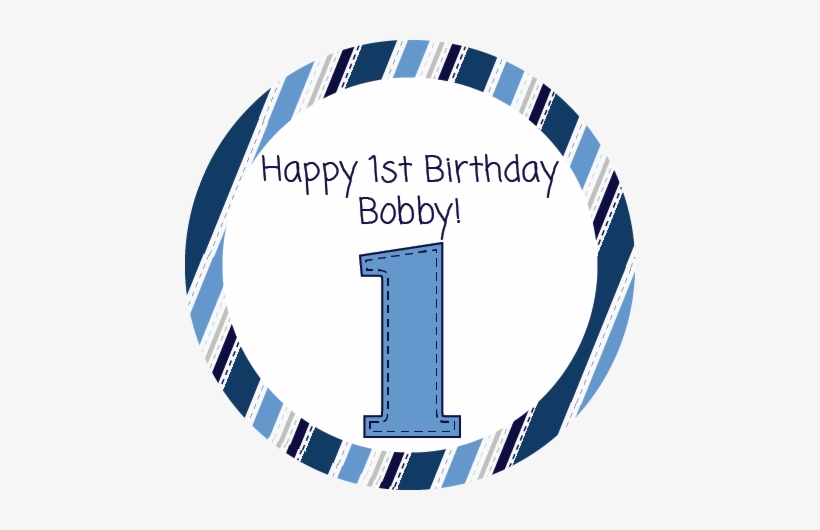 1st Birthday Blue Transparent - 450x450 PNG Download - PNGkit