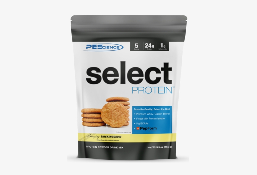 Snickerdoodle 5 Servings - Select Protein Bar - 389x480 PNG Download ...