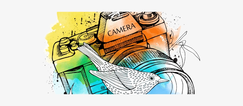 Dslr Camera Apply Abstract Effect Png Image - 相機 插畫 - 530x279 PNG ...