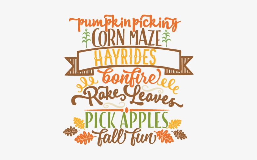 Fall Fun Word Art Svg Scrapbook Cut File Cute Clipart - Clip Art ...