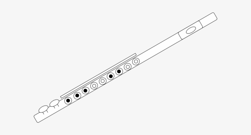 Flute Coloring Png - 600x362 PNG Download - PNGkit