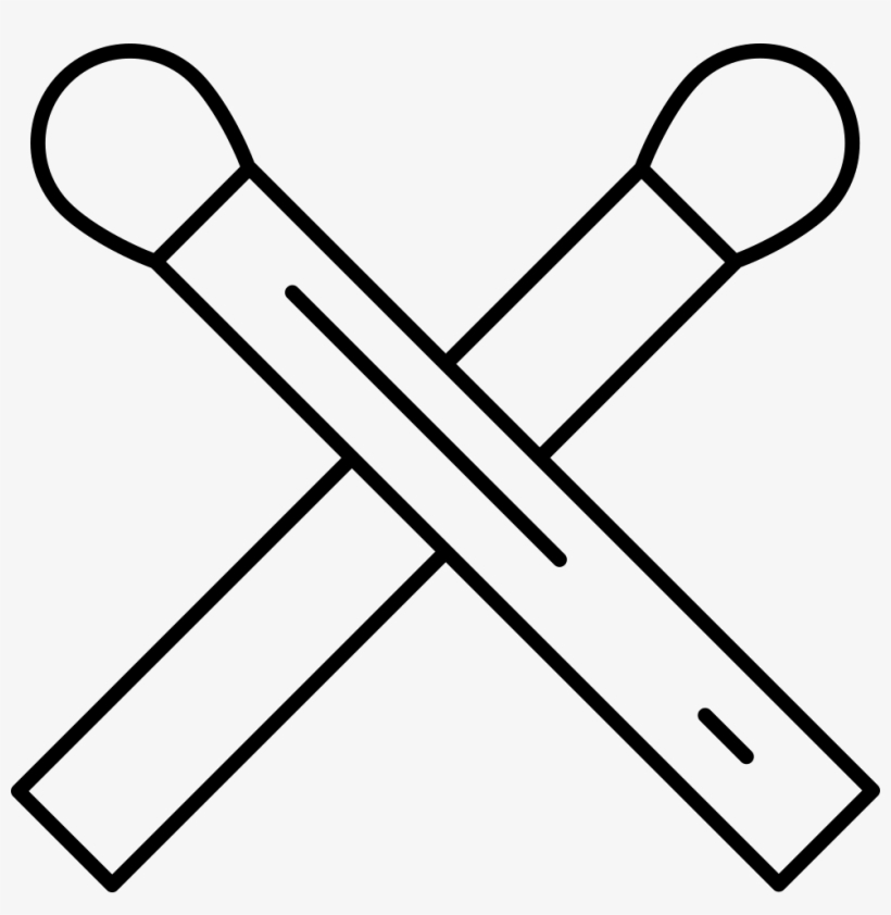 Download Transparent Matchstick Cross - - Match Stick Line Drawing - PNGkit