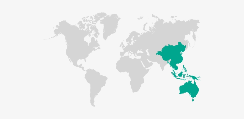 Download Transparent Asia Pacific On World Map - PNGkit
