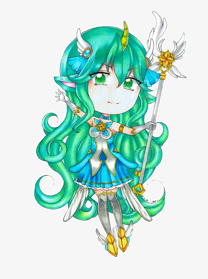 Star Guardian Soraka By Venntris - Illustration - 721x1022 PNG Download ...