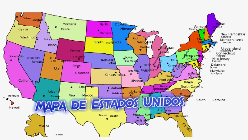 Mapa De Estados Unidos - Blank Us Map Color - 980x498 PNG Download - PNGkit