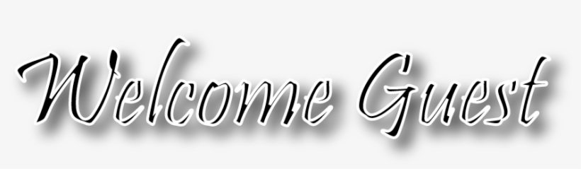 Guests Are Welcome - Welcome Guest - 897x274 PNG Download - PNGkit