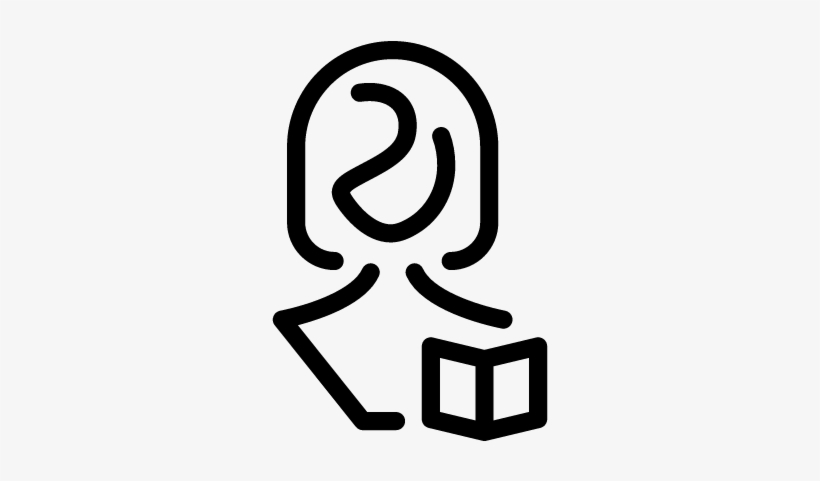 Woman Reading Vector - Icon - 400x400 PNG Download - PNGkit