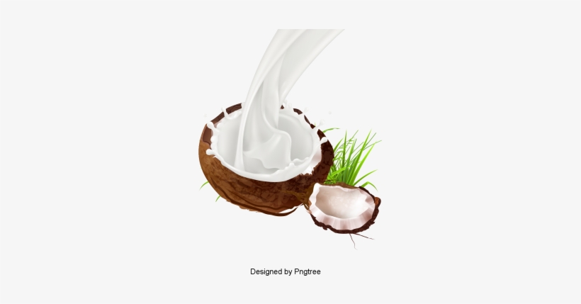 Delicious Coconut Creative Material Design, Coconut, - Coconut ...