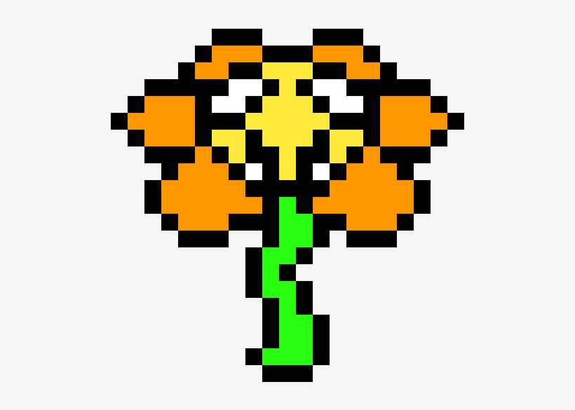 Download Transparent Cuphead Flower Boss - Flowey The Flower Sprite ...