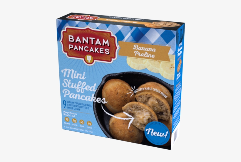 Bantam Pancakes Stuffed Pancakes, Mini, Banana Praline - 960x540 PNG ...