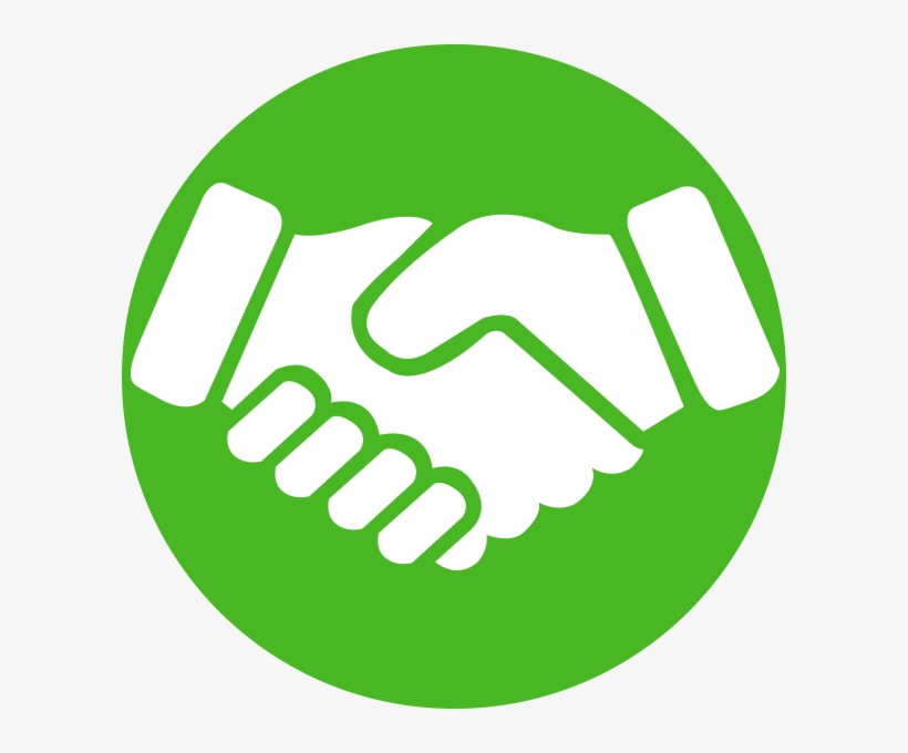 Download - Handshake Icon Green - 600x600 PNG Download - PNGkit