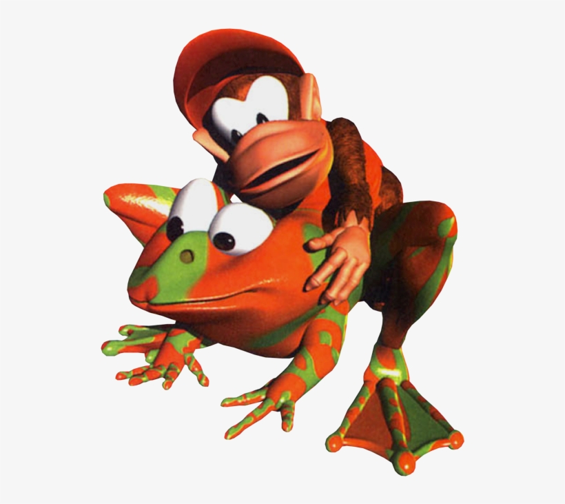 Diddy Kong - Winky Frog Donkey Kong - 555x651 PNG Download - PNGkit