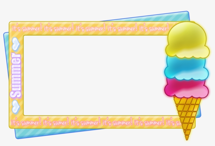 Ice Cream Border Summer - Free Ice Cream Clip Art Borders - 1024x576 ...