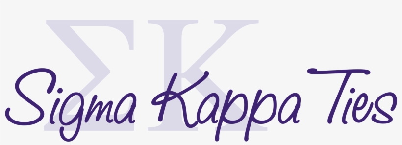 Sigma Kappa Ties Logo Png Transparent - Calligraphy - 2400x2400 PNG ...