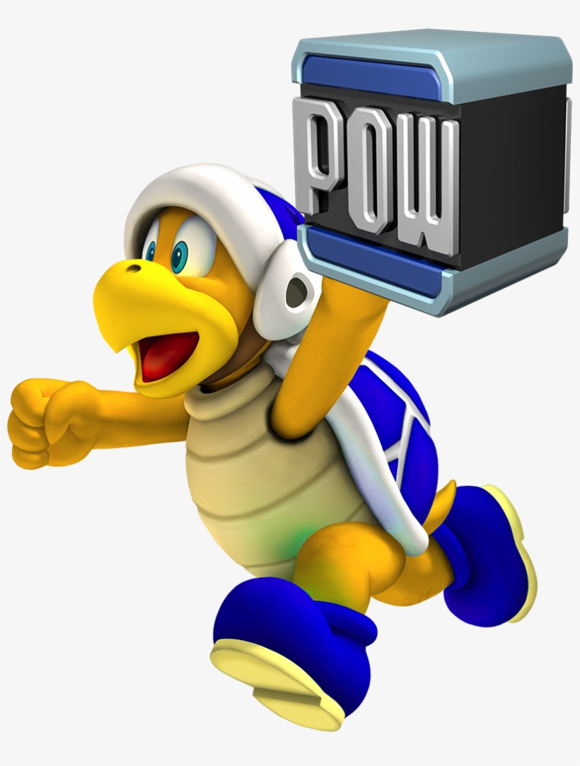 Pow Block Bro - Mario Kart Wii Items - 806x1003 PNG Download - PNGkit