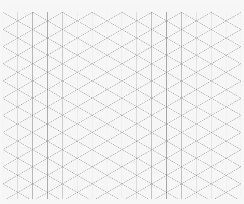A Blank Isometric Grid - Triangle - 2100x1650 PNG Download - PNGkit
